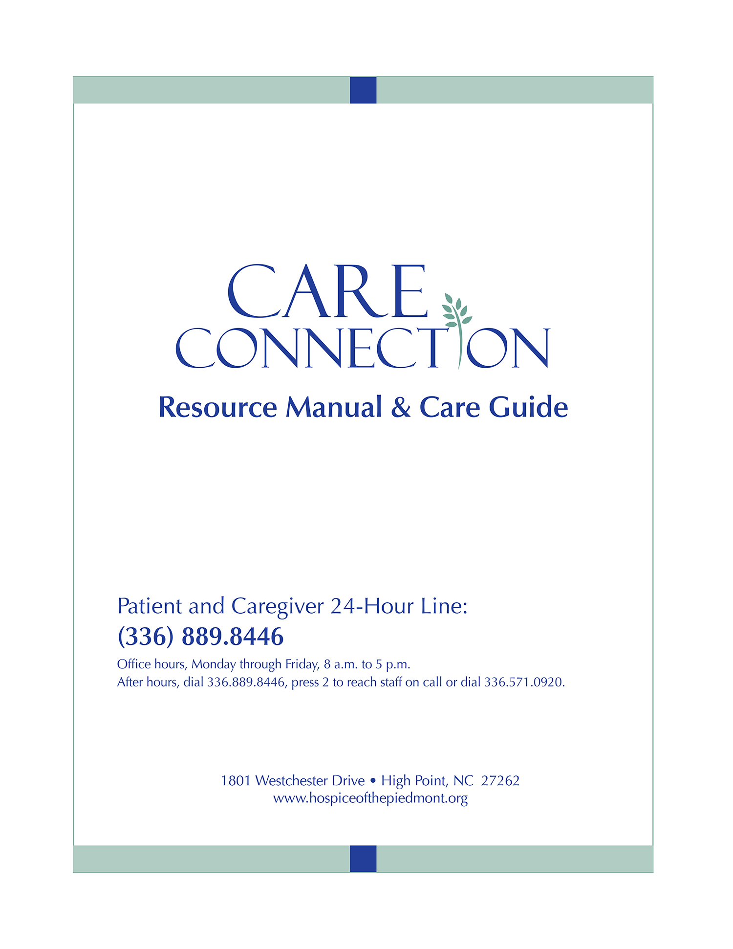 Care Connection Care Guide - Hospice of the Piedmont